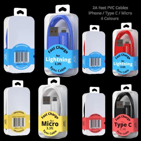 2A Fast Charging PVC Colourful Cable WholesalePhoneAccessories Com