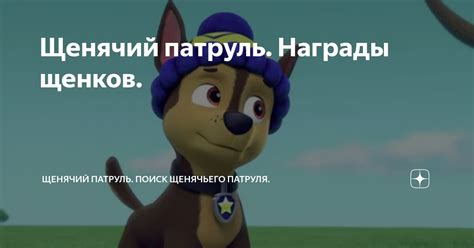 Щенячий патруль Награды щенков Щенячий патруль Поиск щенячьего