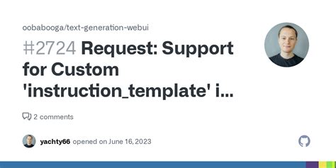 Request Support For Custom Instructiontemplate In Chat Api To Allow
