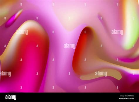 Abstract Background With A Colored Dynamic Waves Blurry Background