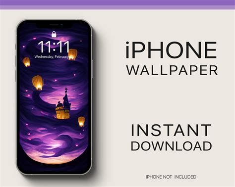 Rapunzel Night Sky Iphone Wallpaper Etsy