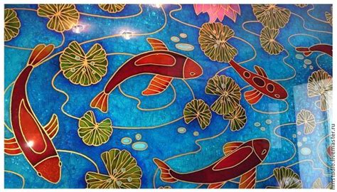 Расписываем стекло создаем витражное панно Панели из крашеного стекла Фреска искусство