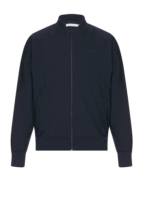 Calvin Klein Matte Bomber Jacket In Sky Captain Revolve