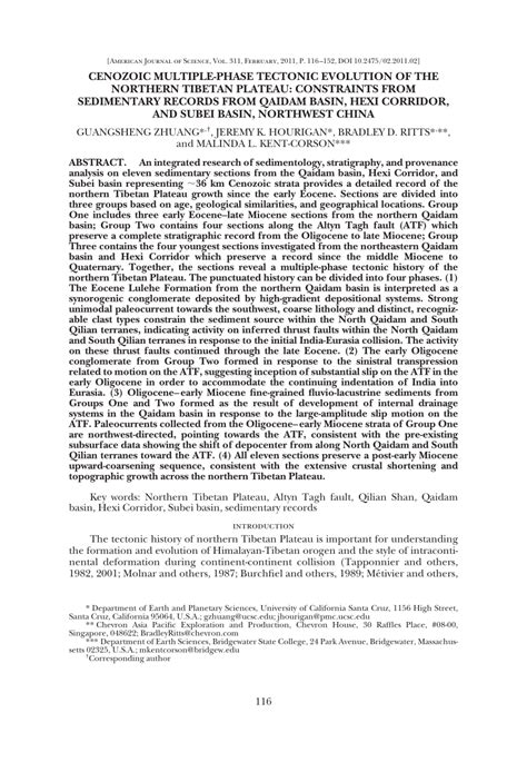 Pdf Cenozoic Multiple Phase Tectonic Evolution Of The Northern