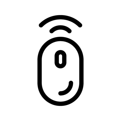 Wireless Mouse Icon Vector Symbol Design Illustration Vector