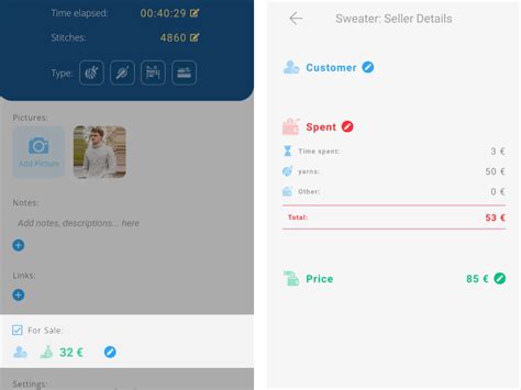 My Row Counter App Features