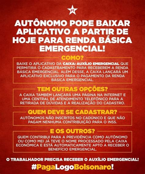 Cadastro Para Auxílio Emergencial Está Disponível Pt Paulista