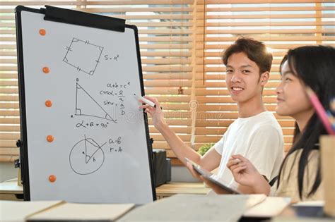 Male Tutor Giving Private Educational Lesson To Teenage Asian Girl