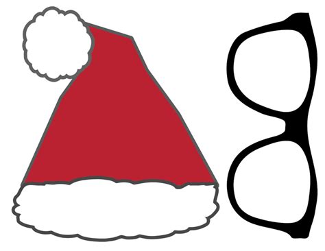Christmas Photo Booth Props Printable