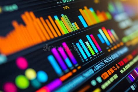 Visual Representation Of Key Metrics Through Colorful Bar Charts On A