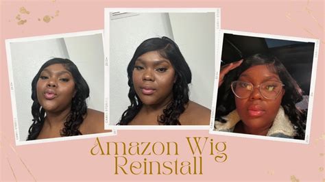 How To Reinstall Lace Frontal Wig Amazon Wig YouTube