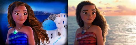Moana In Greece Before After By Galdimi On Deviantart