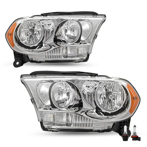 Halogen Headlight Assembly Compatible With 2011 2012 2013 Dodge Durango