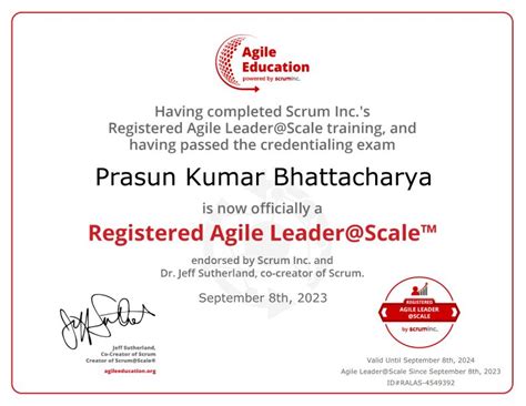 Prasun Kumar Bhattacharya On Linkedin Registeredscrum Agileeducation