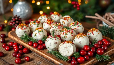Festive Christmas Mini Cheese Balls Party Delight
