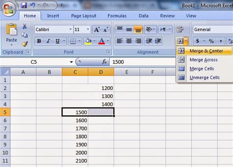 cara membuat merge cells pada microsoft excel ruang pembelajar excel