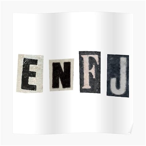 Enfj Mbti Poster For Sale By Rhearealm Redbubble