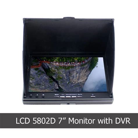Lcd 5802d S 7 Fpv монитор с Dvr 40ch 800 480 Lcd Fpv 58g приемник
