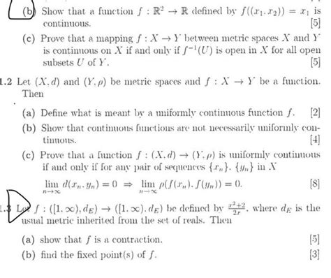 solved b show that a function f r² → r defined by