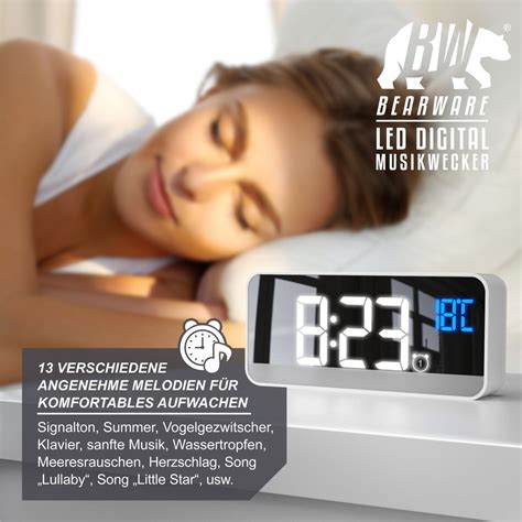 BEARWARE Digital Wecker LED Reisewecker Kaufland De