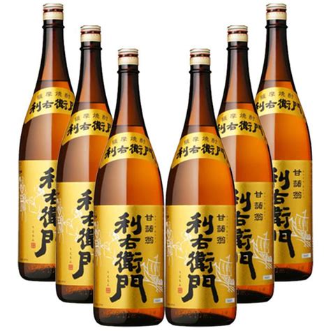 利右衛門 25度 1800ml×6本セット 芋焼酎 指宿酒造※北海道・東北エリアは別途運賃が1000円発生します。 104642オーリック