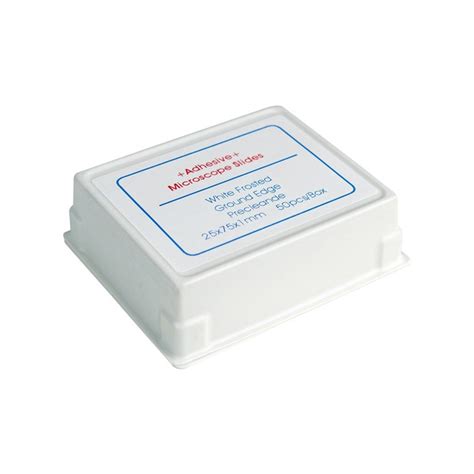 China Customized Microbiology White Frosted Pre Cleaned Ground Edges