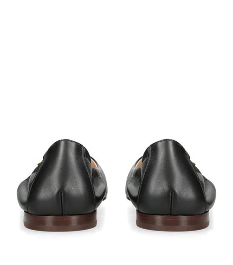 Womens Tods Black Leather Ballet Flats Harrods Countrycode