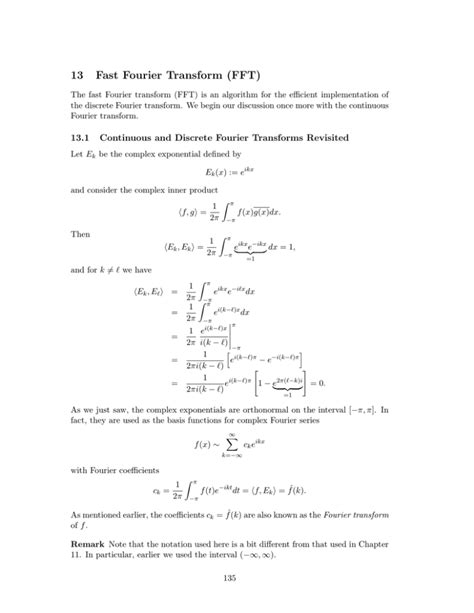 13 Fast Fourier Transform Fft