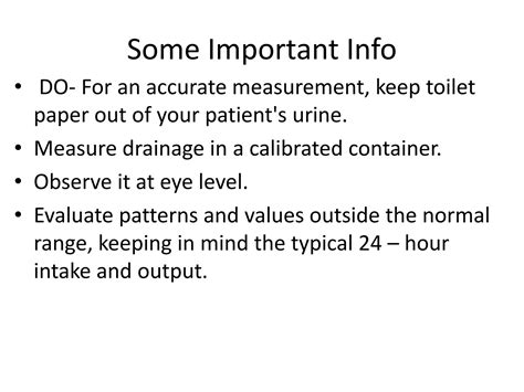 Intake And Output Calculations In Nursing Pptx