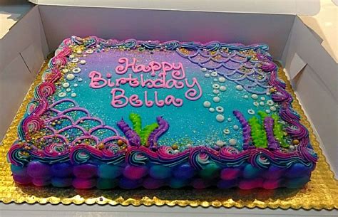 Mermaid Sheet Cake Ideas At Liam Anderson Blog