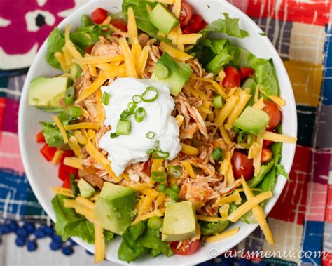 Shredded Chicken Taco Salad How To Make Crockpot Salsa Chicken