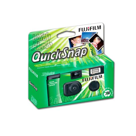 Fujifilm 35mm Film Disposable Camera Green Black