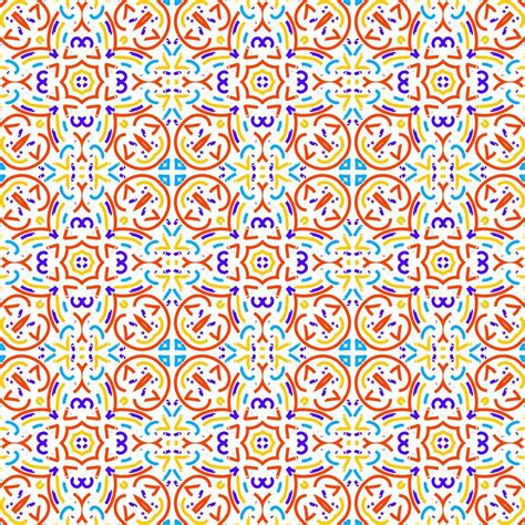 Modern Stylish Vector Seamless Pattern With Lines Circles And Various Sizes In Repeating