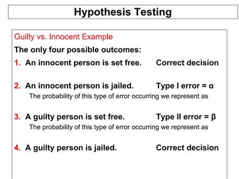 Hypothesis Testing In Six Sigma Ppt