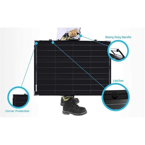 Renogy 100 Watt 12 Volt Monocrystalline Foldable Solar Suitcase With