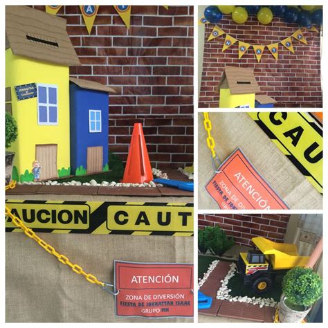 Detalles en decoración de cumpleaños de Bod el constructor Birthday parties Birthday party