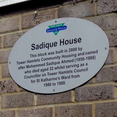 mohammed sadique ahmed plaques of london