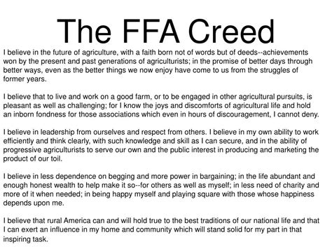 Printable Ffa Creed Printable Word Searches