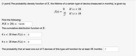 Solved Point Let X Be A Random Variable With Probability Chegg