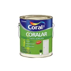 TINTA ACR FOSCO 3 6LT BRANCO NEVE CORALAR TINTA ACR FOSCO 3 6LT
