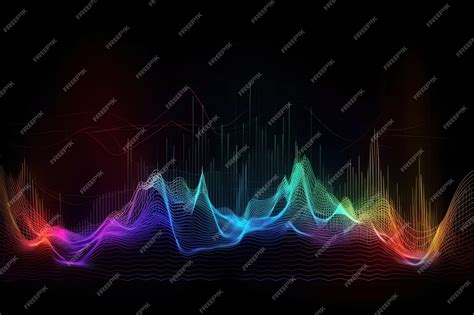 Generative Pattern Of Colors And Sounds Abstract Artwork With Audio