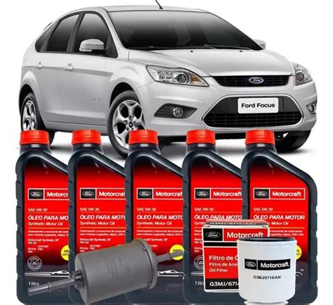 Kit Revisão Troca De Oleo 5w30 Ford Motorcraft Filtros De Combustivel