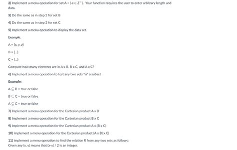 Solved 1 Implement A Menu Based Program That Operates Chegg