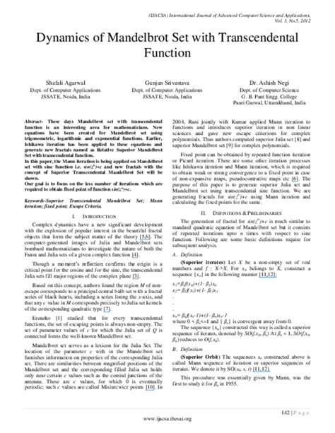 Pdf Dynamics Of Mandelbrot Set With Transcendental Function