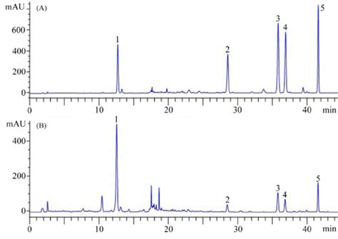 Typical Chromatograms Of Standard Mixture Solution A And Sample B