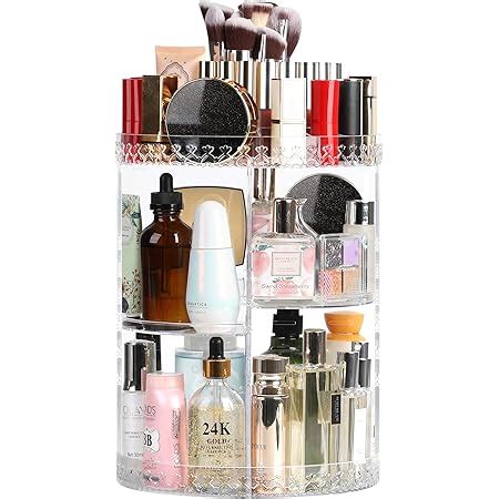 Amazon Syntus Rotating Makeup Organizer DIY Adjustable Bathroom Makeup Carousel