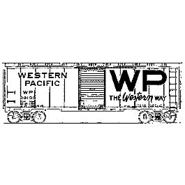 Intermount 40 Aar Single Door Boxcar Western Pacific Boxcar Red W