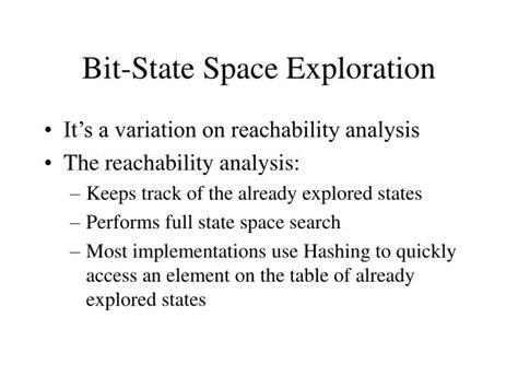 PPT Bit State Space Exploration PowerPoint Presentation Free