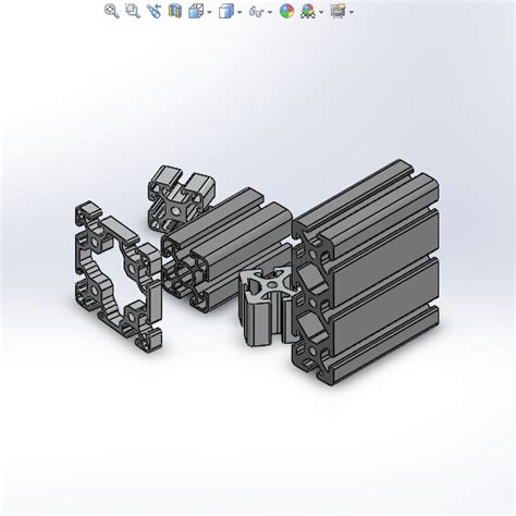 铝型材模型solidworks模型