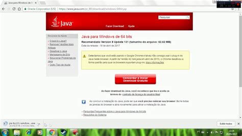 Como Baixar E Instalar Java 32 64 Bits Funcionando 2017 Atualizado YouTube